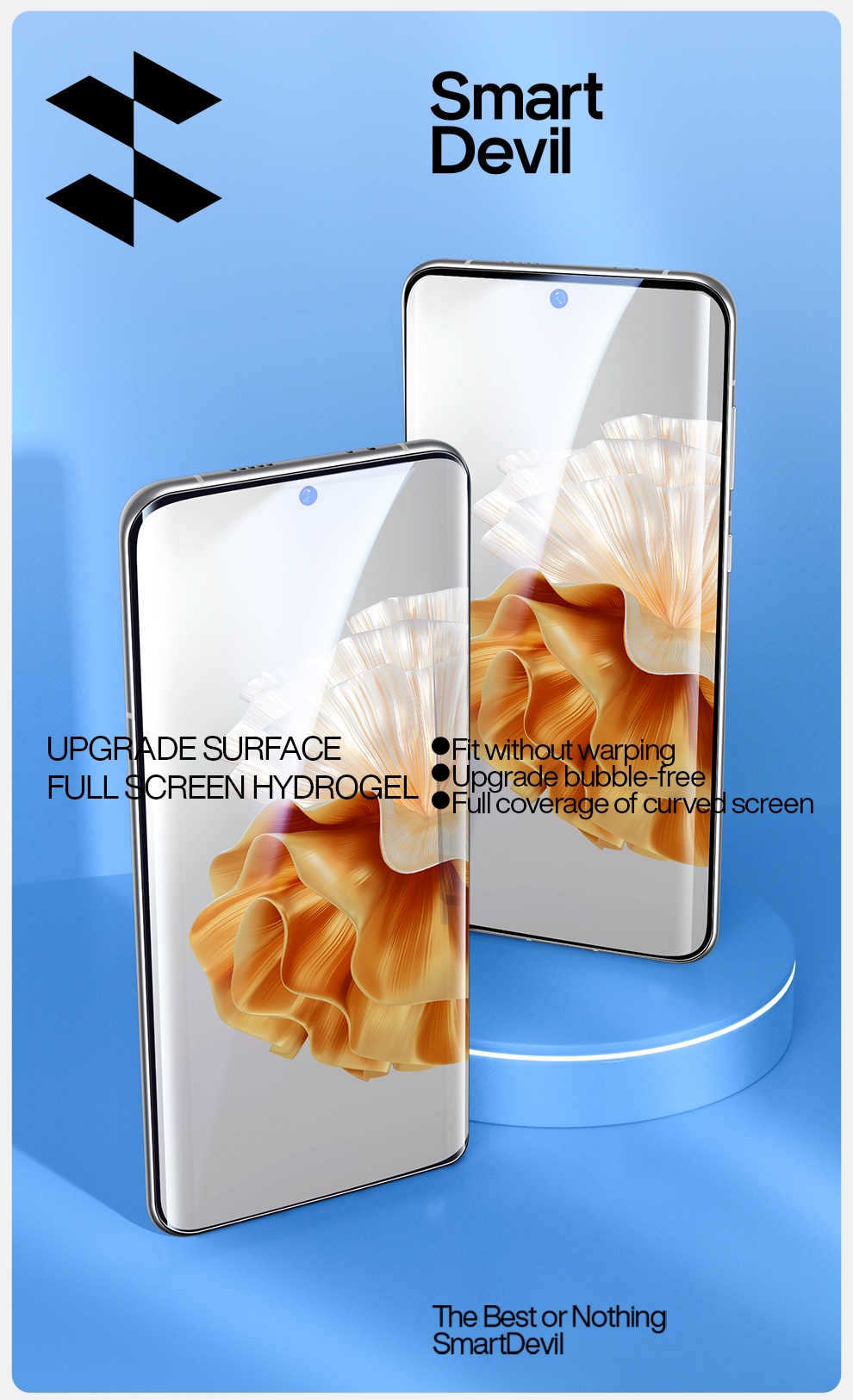 SmartDevil ฟิล์มเจลน้ํา / ฟิล์มนิ่ม สําหรับ Huawei P60 / P60pro / P50pro ฟิล์มป้องกันโทรศัพท์ ...