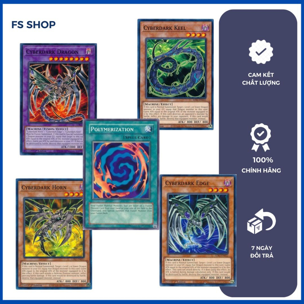 ชุดการ์ด Yugioh CyberDark Dragon compound combo (ทั่วไป) - การ์ดของแท้ ...