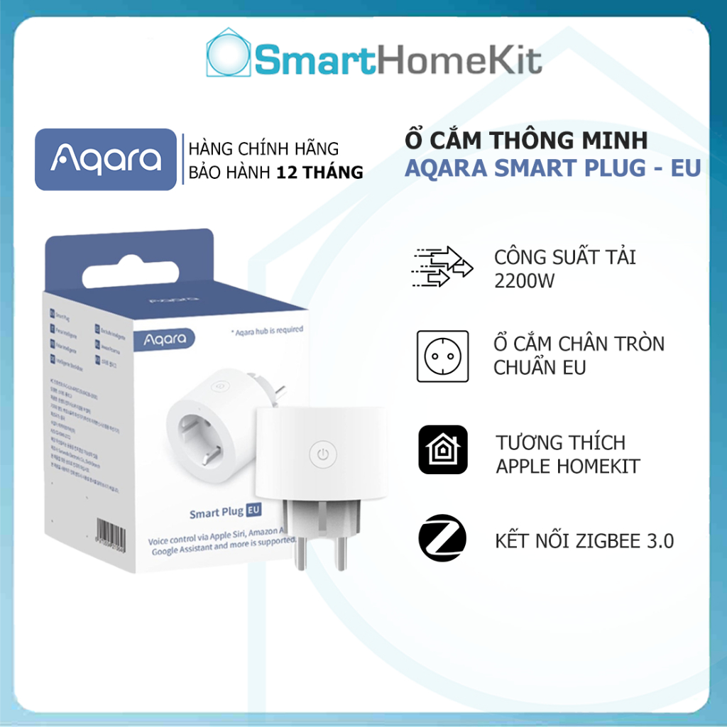 Aqara Smart Plug 2300W EU มาตรฐาน - รุ่นสากล SP-EUC01 | Shopee Thailand