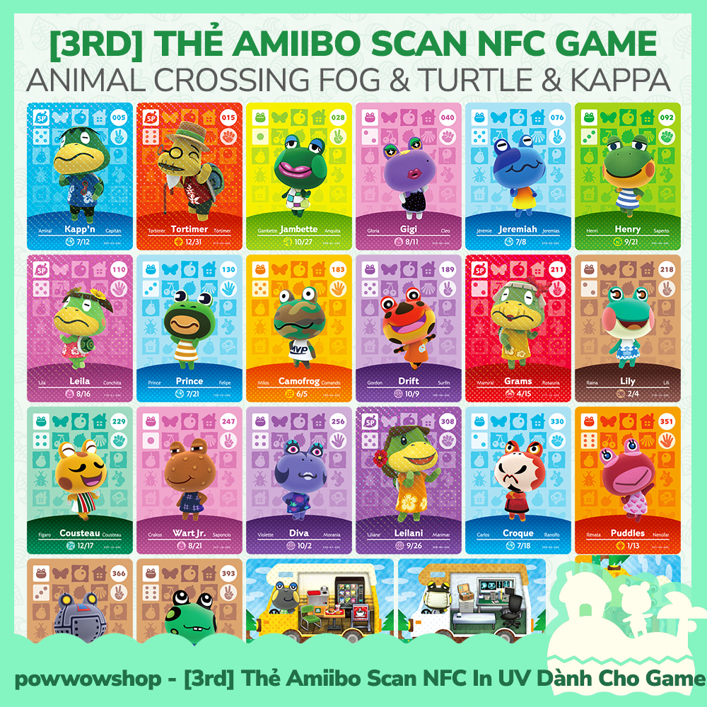 [ คลังสินค ้ าพร ้ อม VN - Express ] 3rd Amiibo Scan NFC Frog & Turtle ...