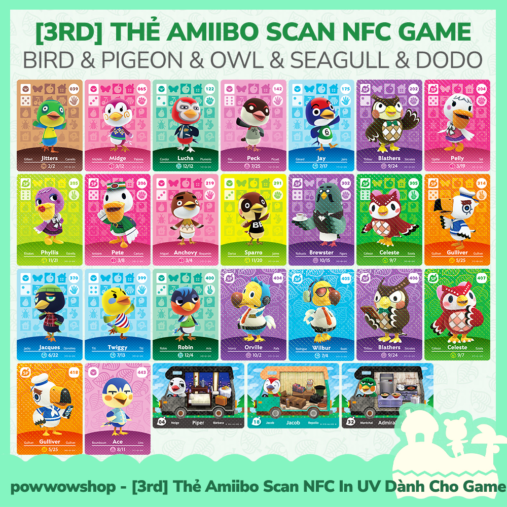 [ คลังสินค ้ าพร ้ อม VN - Express ] 3rd Amiibo Scan NFC Bird Pigeon ...