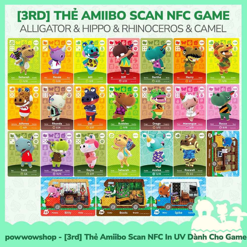 [ คลังสินค ้ าพร ้ อม VN - Express ] 3rd Amiibo Scan NFC Alligator ...