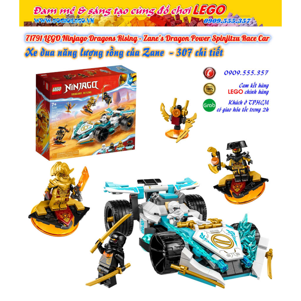71791 Iego Ninjago Dragons Rising Assembly Toy - Zanes Dragon Power ...