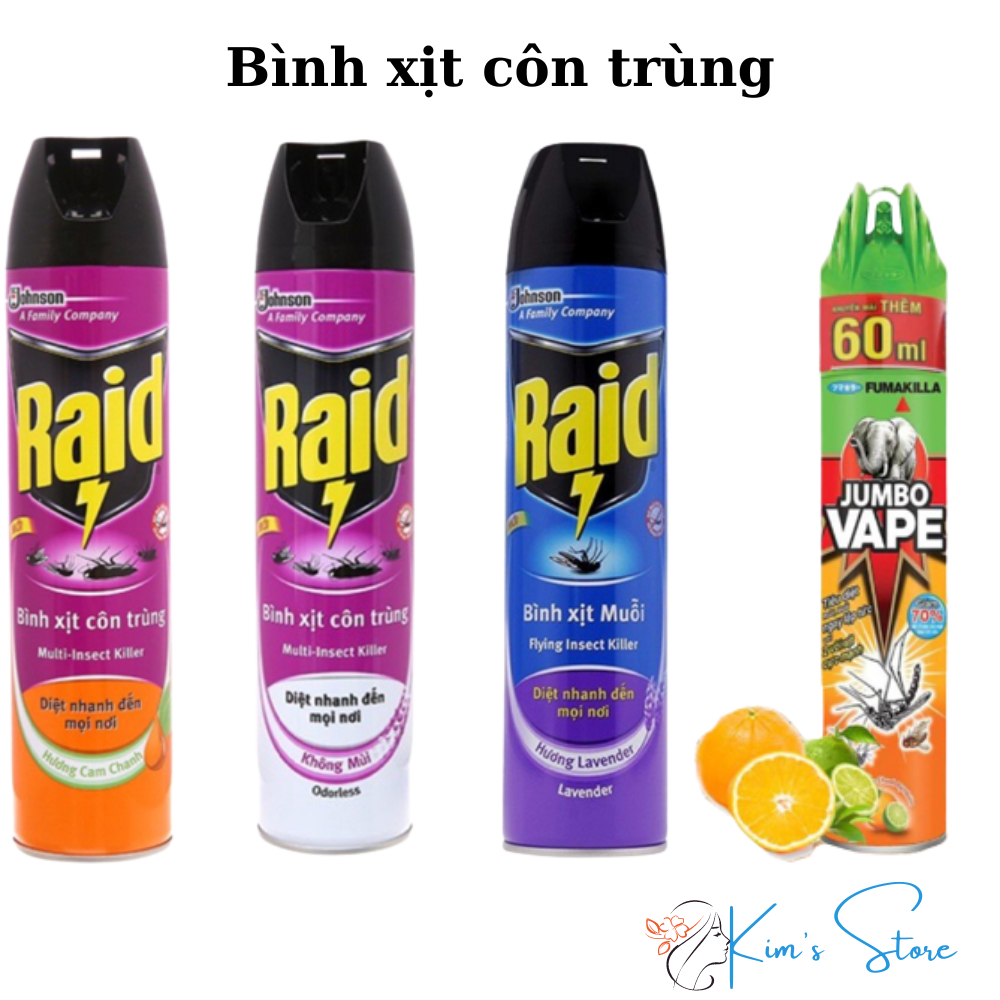 Repellent Insect Bottle RAID 600ml / สเปรย์กันยุงจัมโบ้พร้อมรสซิตรัส ...