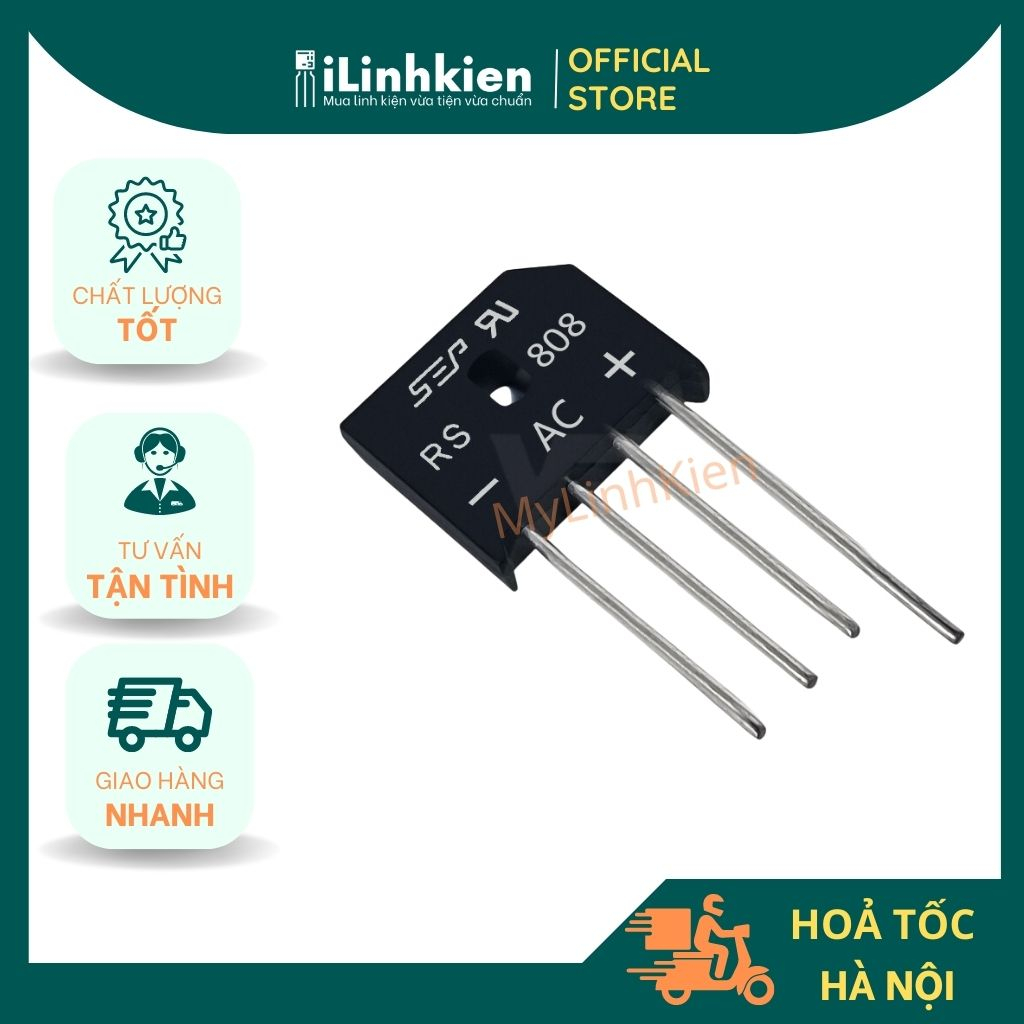RS808 ไดโอดสะพาน SEP คุณภาพสูง 8A 800V DIP-4 ของแท้ | Shopee Thailand