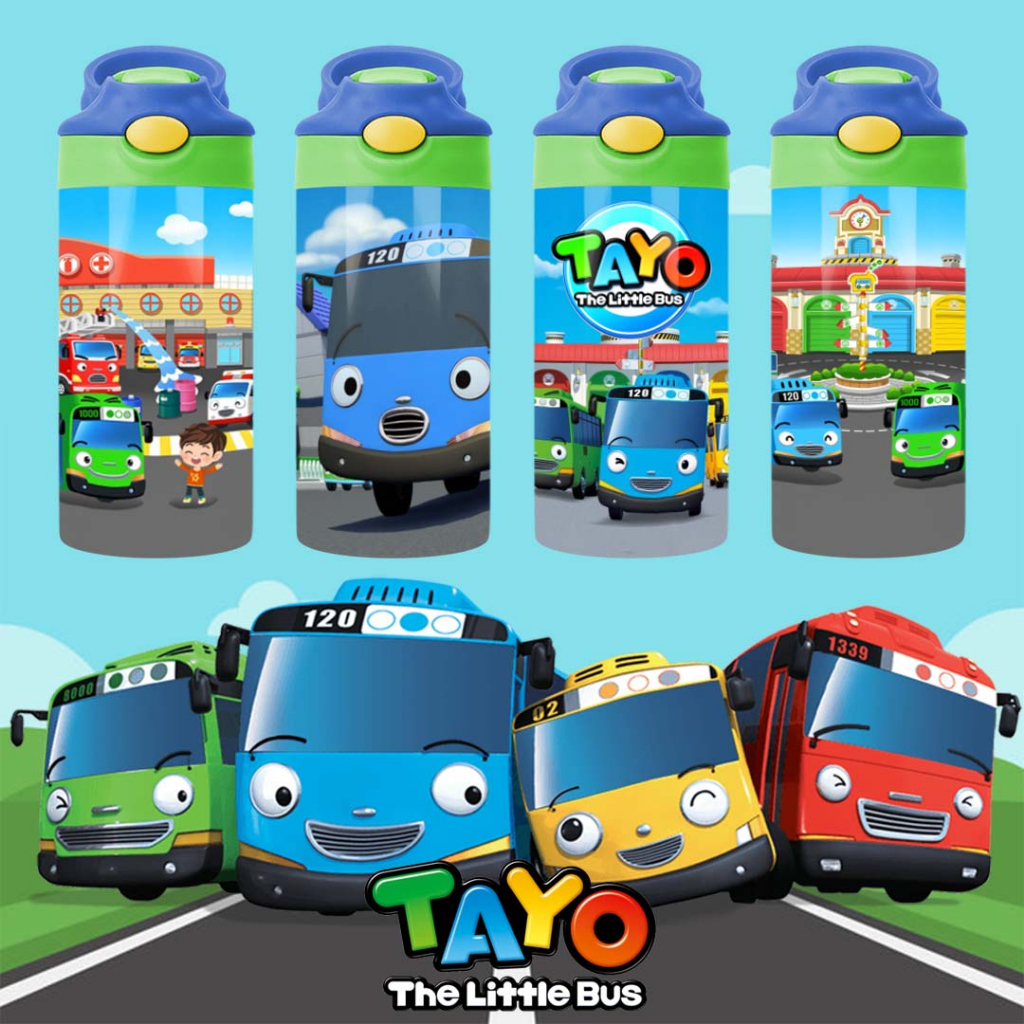 Tayo The Little Bus ขวดดื่มความร้อนพร้อมหลอด - สตูดิโอที่พิถีพิถัน ...