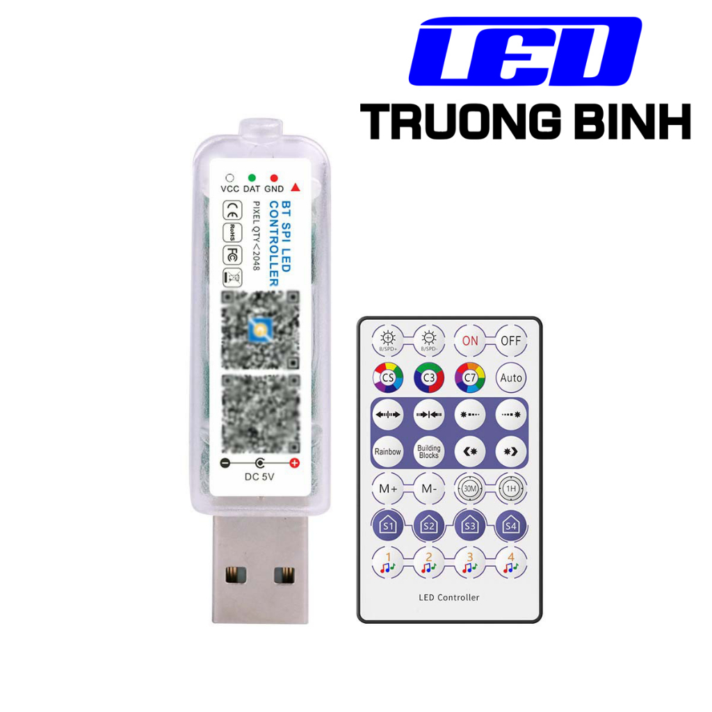 Bt124m ZENGGE คอนโทรลเลอร์ LED สีเต็มรูปแบบ ARGB WS2812 รองรับบลูทูธ ...