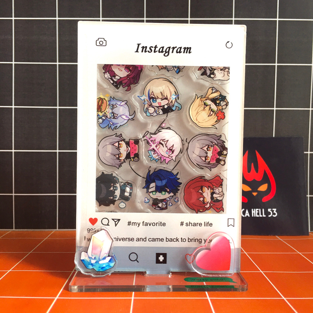 Standee micha Honkai Star Rail Zenless Zone Zero Genshin Impact Standee ...