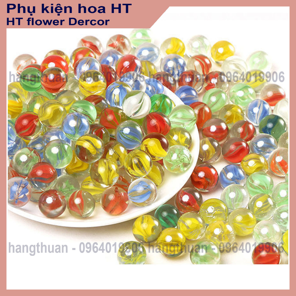 Marbles- Combo 140 หินอ่อน 8 สี Full Color ขนาด 1.4 ซม. พร้อมแก้ว - ของ ...