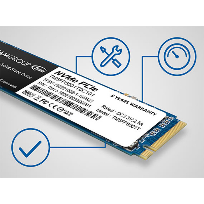 TeamGroup MP33 512Gb SSD (NVMe PCIe/ Gen3x4 M2.2280/ 1700MB/s/ 1400MB/s ...