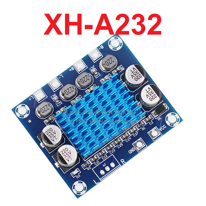 Xh-a232 HD MP3 เครื่องขยายเสียง 30W + 30W 2.0 ช่อง DC 8-26V 3A C6-001 ...
