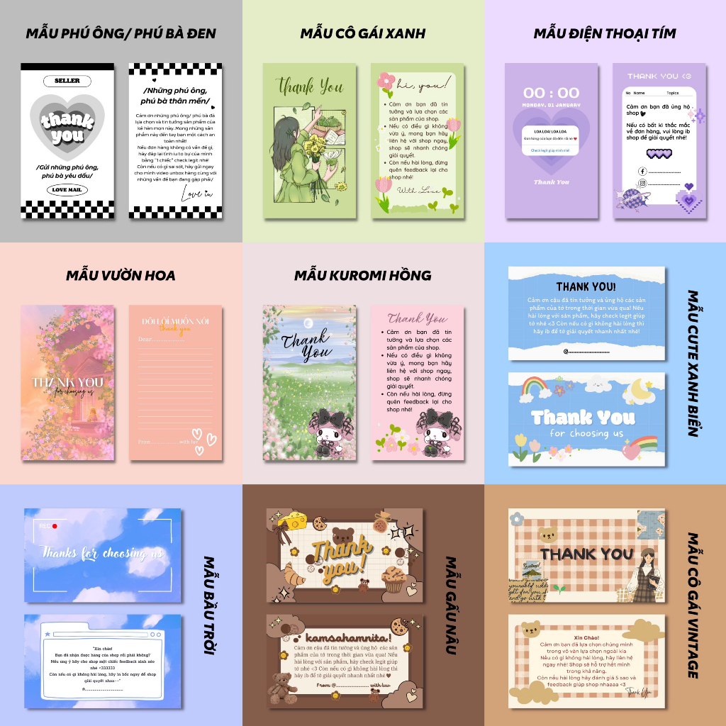[EXCLUSIVE] Thank YOU CARD SAMPLE COMPILATION / mit_shop | Shopee Thailand