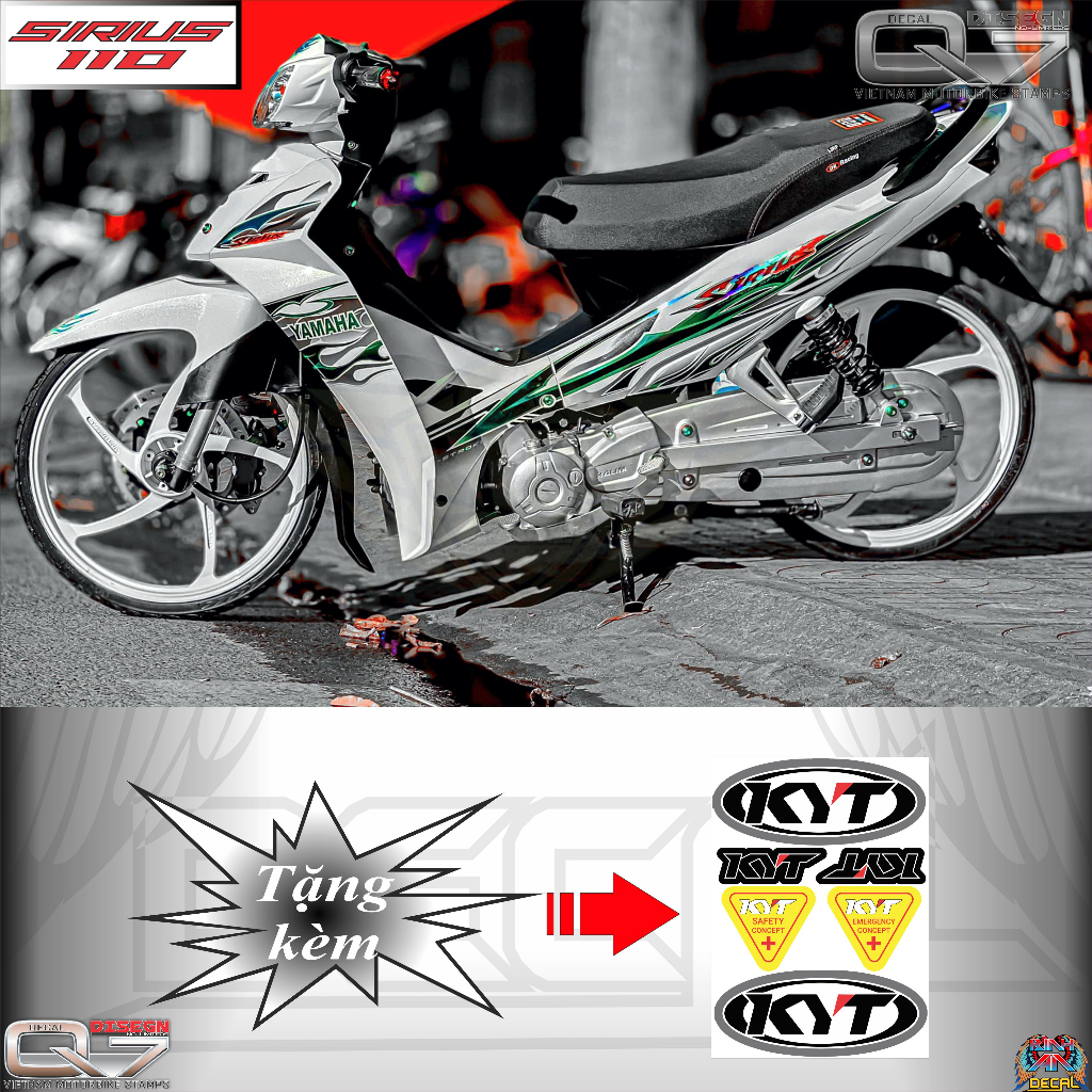 ตราประทับแบบถอดได้ SIRIUS - ขาว น้ําเงิน ดํา - พิมพ์ mccal decal ...