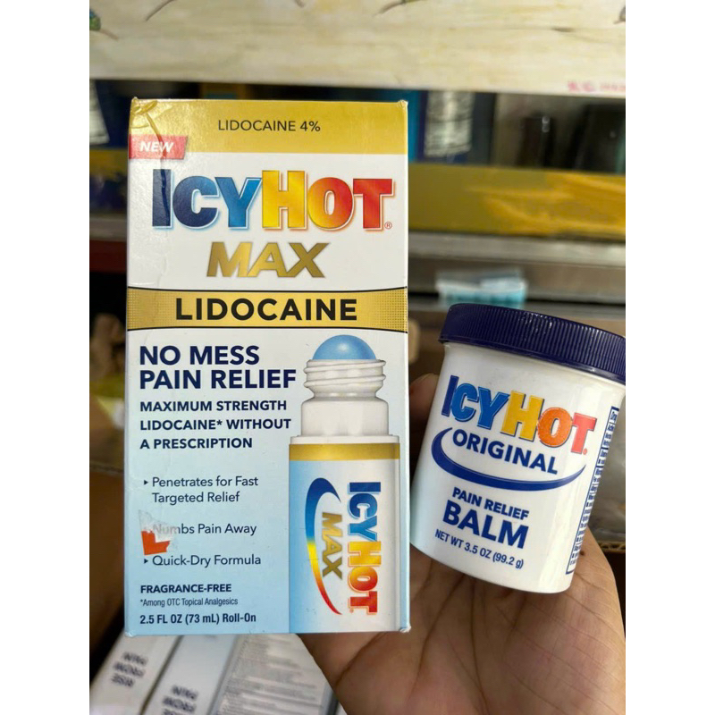 Icyhot American Pain Relief Massage Hot Oil - กระปุกและโรลออน | Shopee Thailand