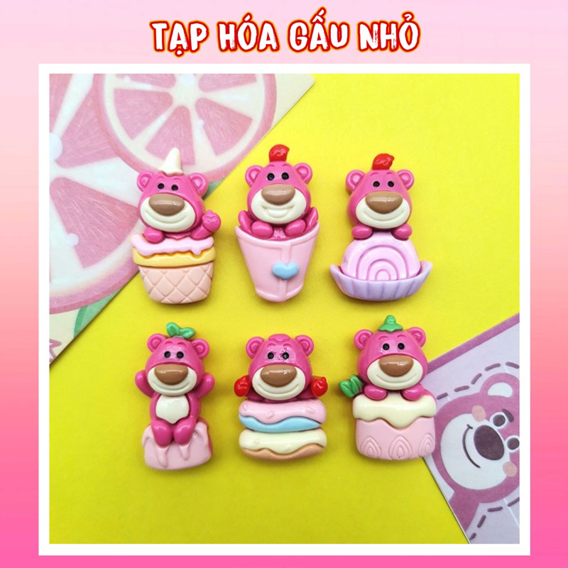 ชุด 12 JIBBITZ CHARM สติ ๊ กเกอร ์ เค ้ กสตรอเบอร ์ รี ่ LOTSO Bear ตก ...