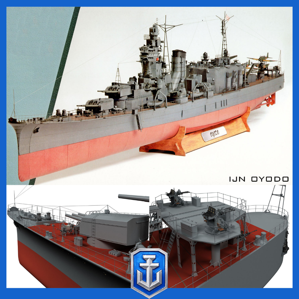 กระดาษครุยเซอร์ญี่ปุ่น 3D รุ่น IJN OYODO | Shopee Thailand