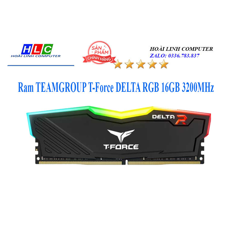 Ddr4 TEAMGROUP T-Force DELTA leds RGB 16GB 3200MHz RAM คอมพิวเตอร ์ ...