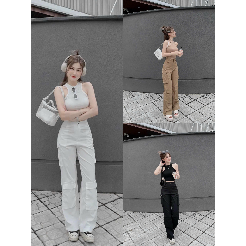 ชุดแฟชั่นสตรีสําหรับเสื้อยืด GOING OUT BORIP, SLIM THREE HOLES, กางเกง ...