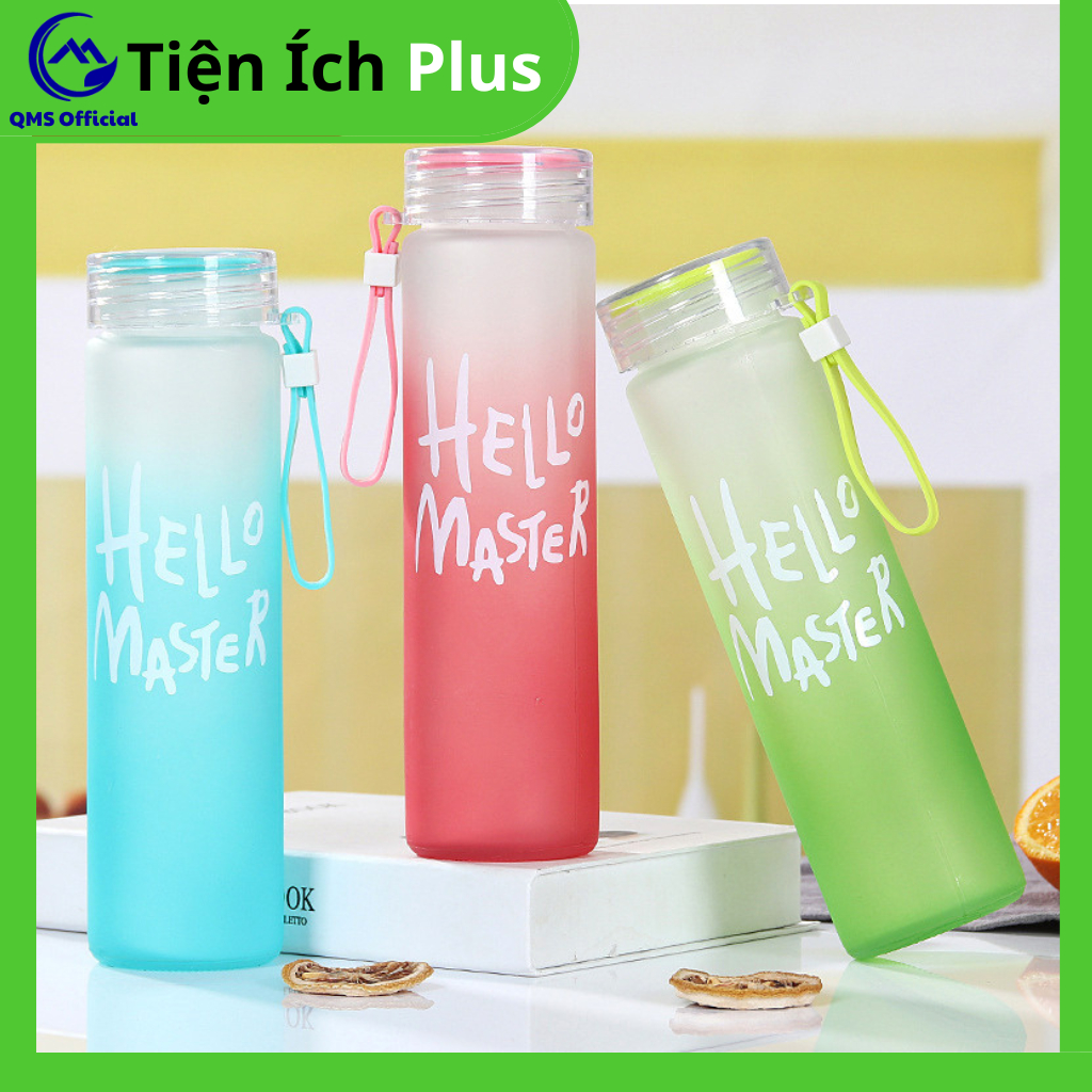 Hello Master Glass Water Bottle 450ml Full Color - จัดส ่ งแบบสุ ่ ม ...
