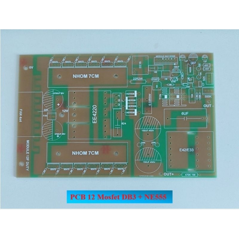 Pcb Circuit 12 Fet พร้อม Oscilator | Shopee Thailand