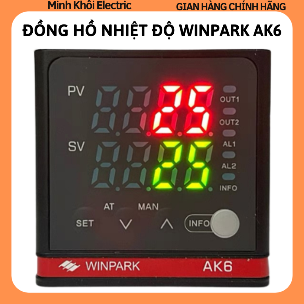 เครื่องวัดอุณหภูมิ Winpark AK6, เครื่องควบคุมอุณหภูมิ AK6 48x48 series ...