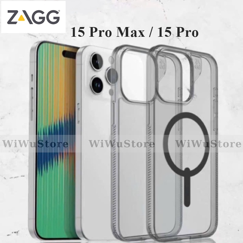 Zaggกันกระแทก,ต ้ านเชื ้ อแบคทีเรีย,เคสชาร ์ จไร ้ สายสําหรับiPhone 15 ...