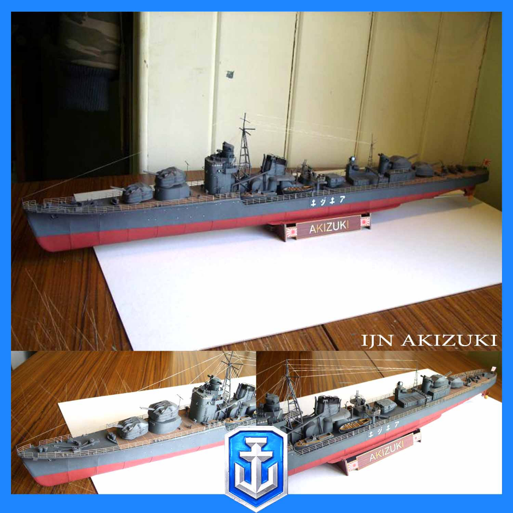 โมเดลกระดาษ 3 มิติ ของพิฆาตญี่ปุ่น IJN AKUKI | Shopee Thailand