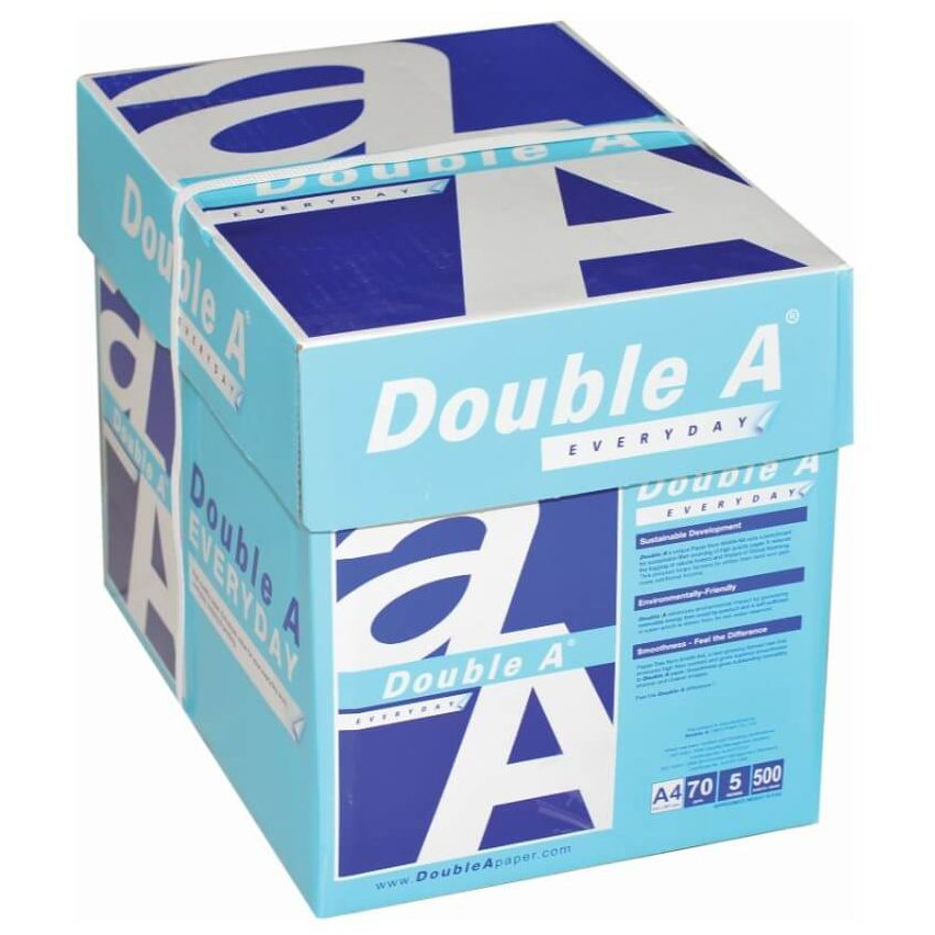 กระดาษ A4 Double A 70 แกรม (500 แผ่น/แกรม) | Shopee Thailand
