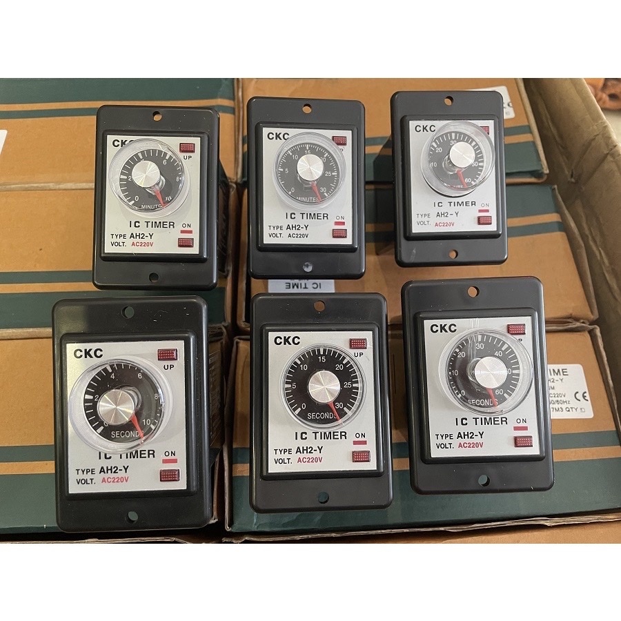 Ckc AH2-Y time Relay 10s, 30s, 60s, 10m, 30m, 60m แรงดันไฟฟ้า 220V ...