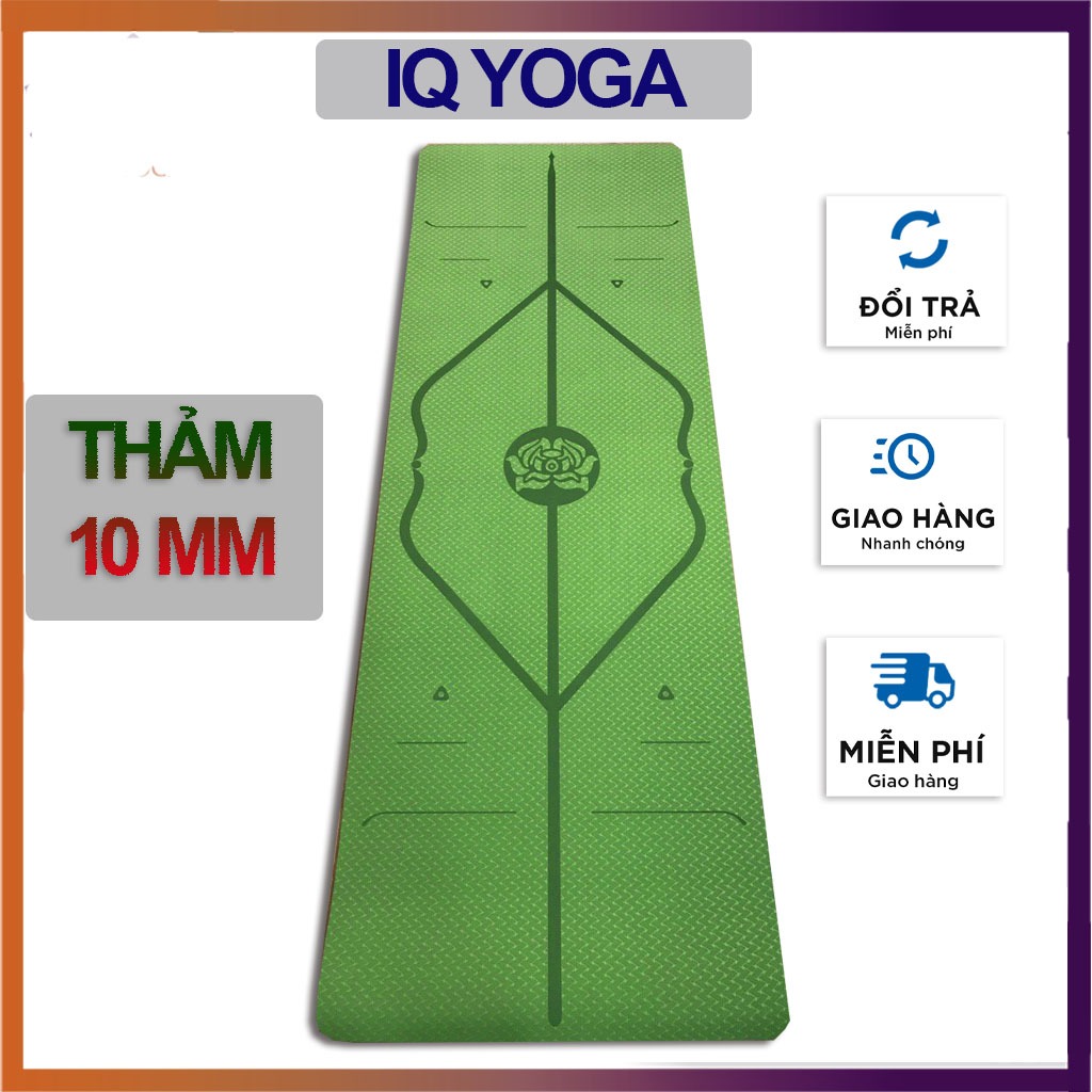 เสื่อโยคะ Tpe 10mm 1 ชั้นขึ้นรูปชิ้นเดียว SERIES 1 - FREE BAG | Shopee Thailand