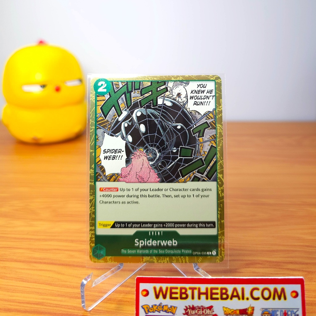 ของแท ้ One Piece TCG Spiderweb OP04-035 - Kingdoms of Intrigue | Shopee Thailand