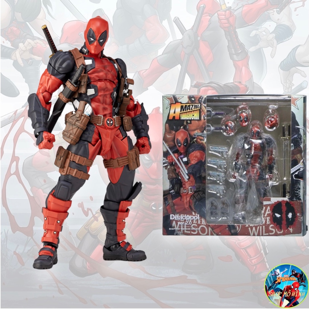 Deadpool 2.0 Revoltech Amazing Yamaguchi Jointed Figure 17 ซม. Bootleg ...