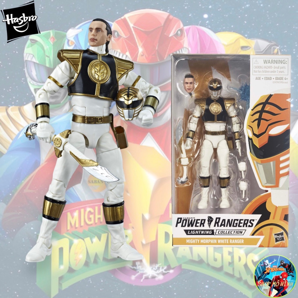 Power Ranger Lightning Collection Mighty Morphin White Ranger Hasbro ...