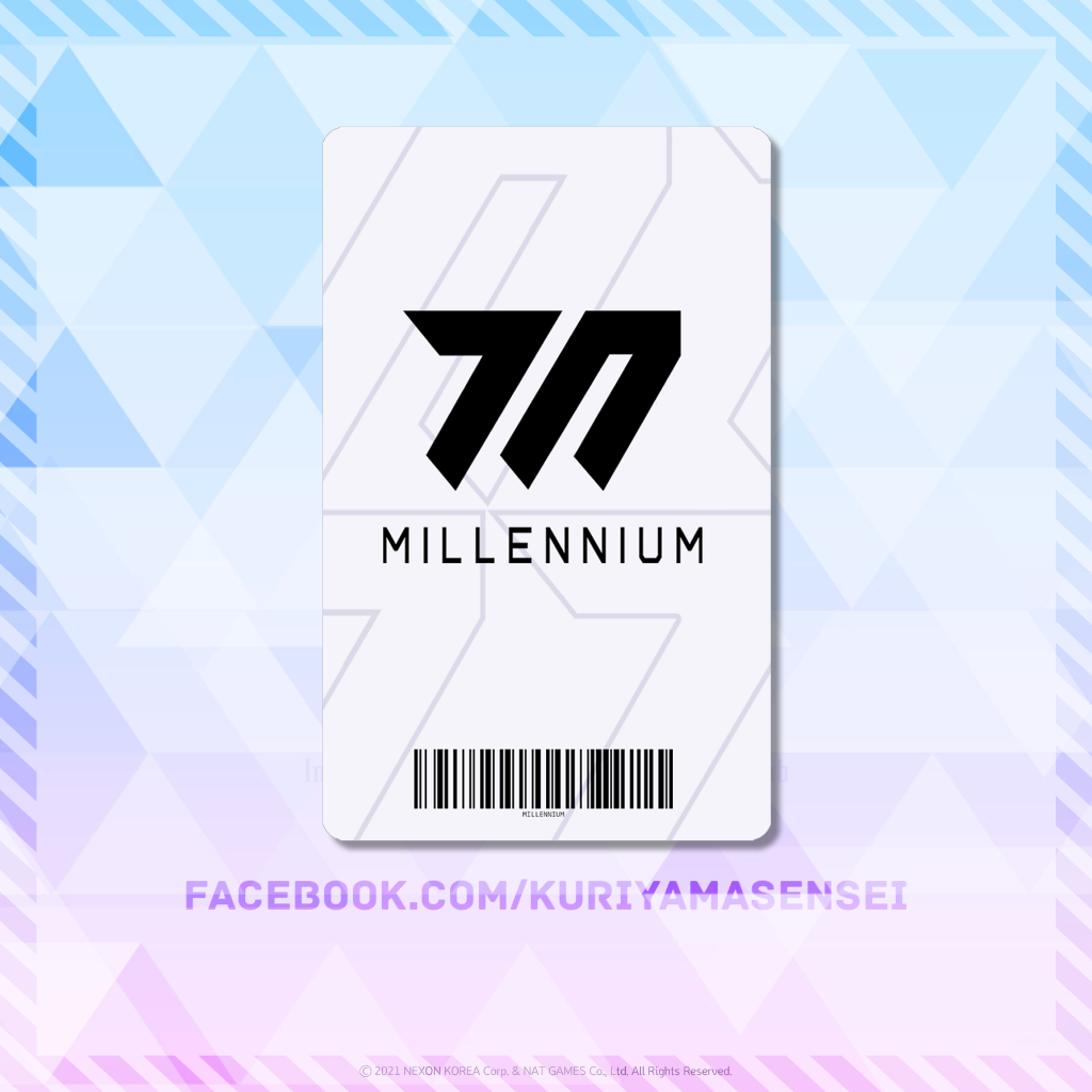 บัตรนักเรียนมิลเลนเนียม - สีฟ้าโค้ง | Shopee Thailand