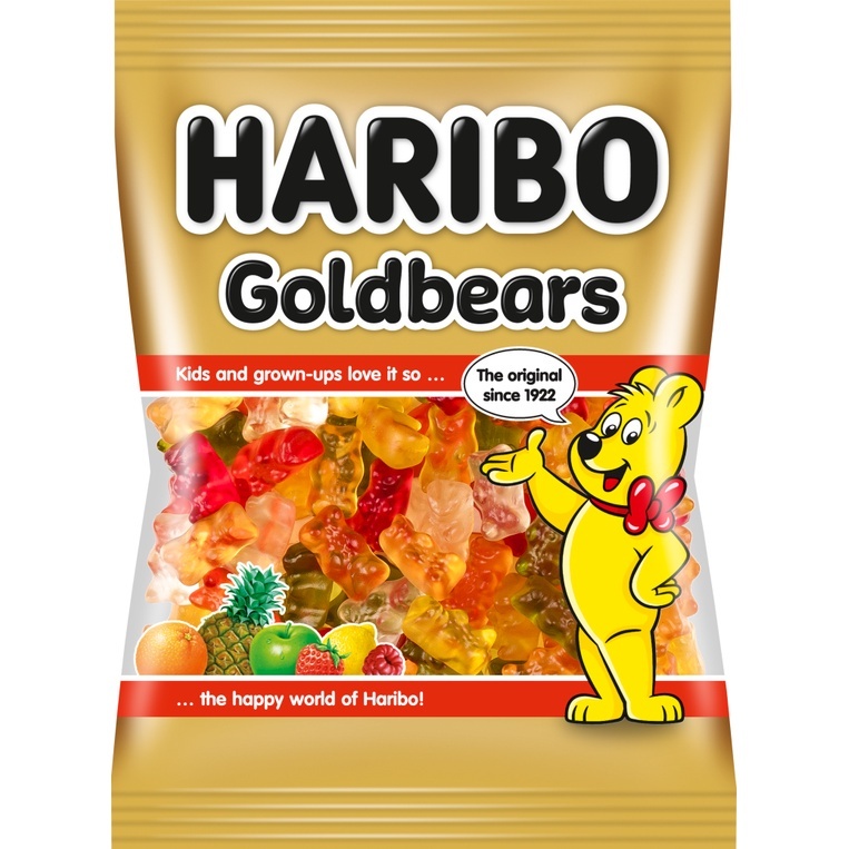 Haribo Goldbears Marshmallow Chips, Happy Cola, Starmix, Worms 80gr ...