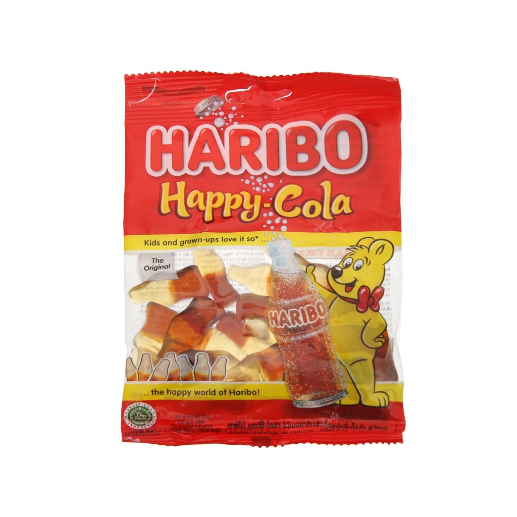 Haribo Goldbears Marshmallow Chips, Happy Cola, Starmix, Worms 80gr ...