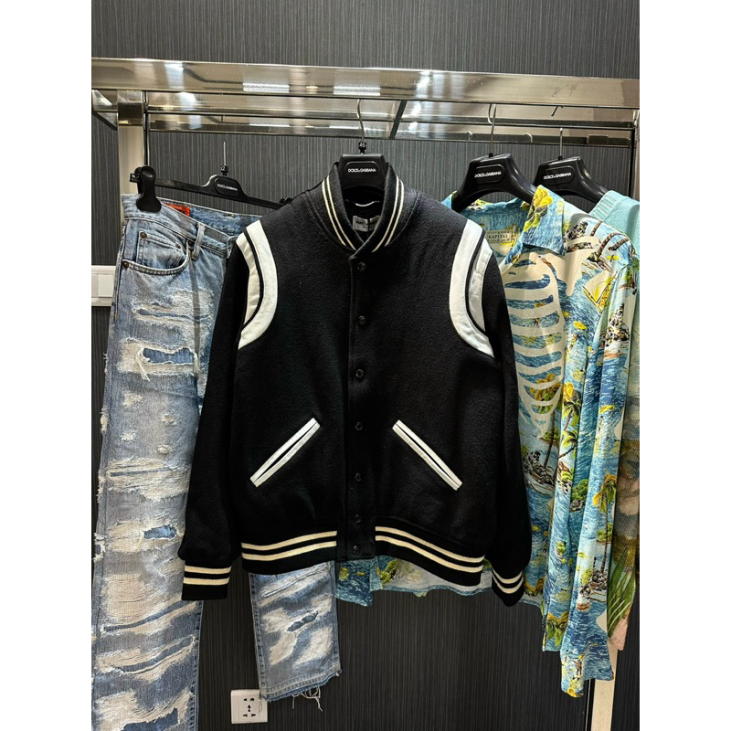 เสื้อแจ็คเก็ต Teddy SLP เสื้อแจ็คเก็ตบอมเบอร์สีดํา | Shopee Thailand