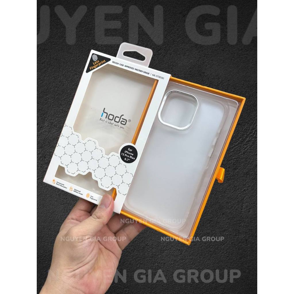Hoda Rough iPhone 15 Pro Max เคสเคลือบขอบตาข่ายกันกระแทก Lugen Gia ...