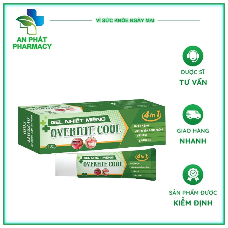 Overate Cool oral Heat Gel - รองรับช่องปาก ลิ้น และฟันได้ดี หลอด 10g ...