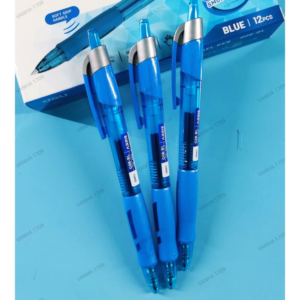 Deli-g08 ARRIS ปากกาลูกลื ่ นน ้ ํา Blue, หมึกสีดํา 0.5 มม . และ G5 เ ...