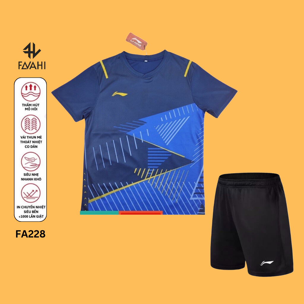 ชุดแบดมินตัน Lining FA228 ระดับมืออาชีพ ใช้ในการแข่งขันแบดมินตัน FAVAHI SPORT | Shopee Thailand