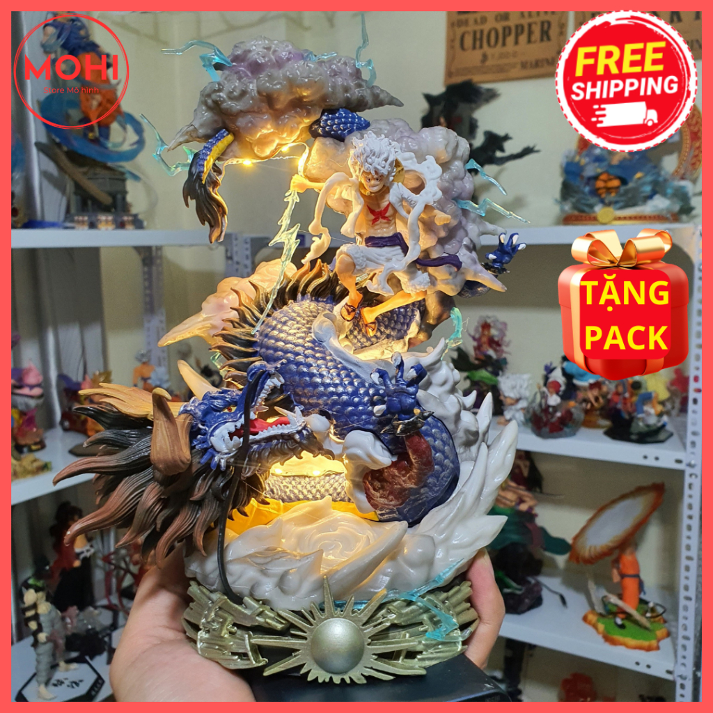 สุดเท่ Luffy Gear 5 Kaido punch รุ่น สูง 23cm - รุ่น One Piece (Free ...
