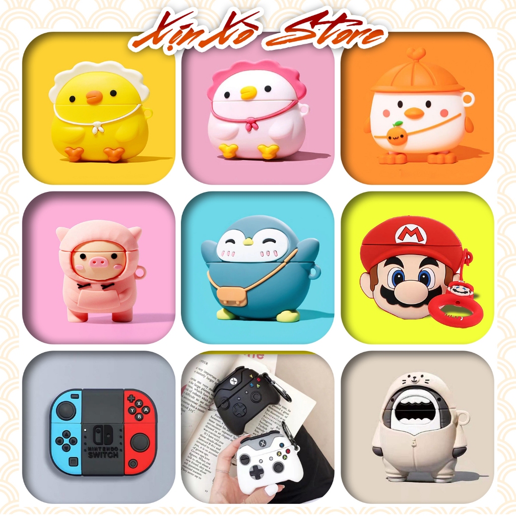 Airpod Case Airpods 2 3 Pro 2 Multiple 3D Silicon รุ่นพร้อมพวงกุญแจ ...