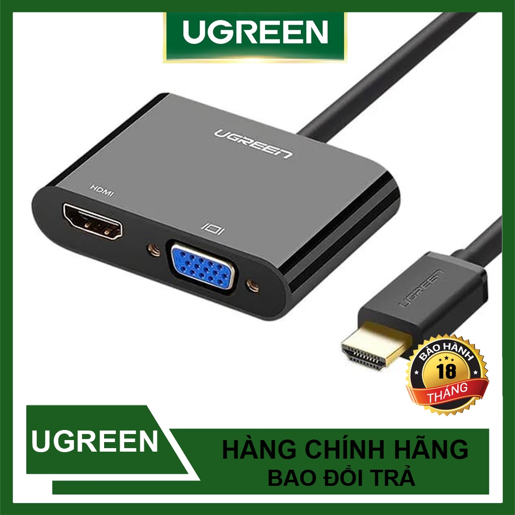 Ugreen 40744 HDMI Ra VGA HDMI Premium Adapter พร ้ อมพอร ์ ตเสียง - สิน ...