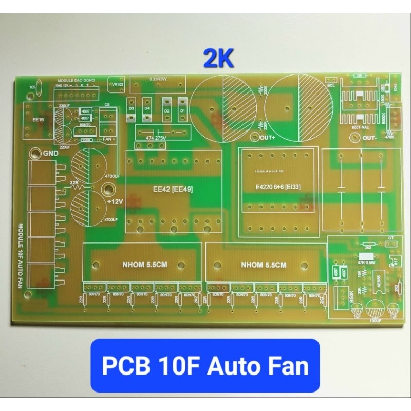 วงจร pcb 10Fet พัดลมอัตโนมัติพร้อม osciler pcb | Shopee Thailand