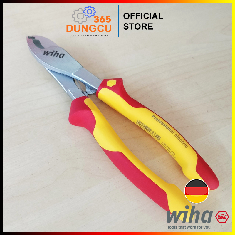คีมตัดสายเคเบิลหุ้มฉนวน 1000V 210mm Wiha 43662 Germany - สินค้าแท้ ...
