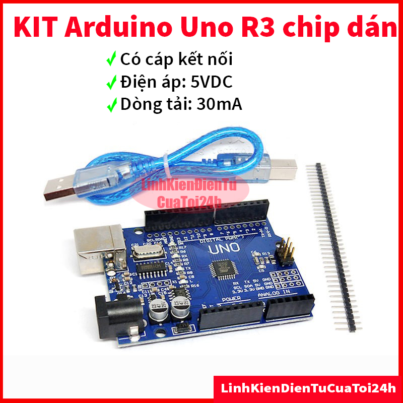 Arduino Uno R3 Atmega328P ปลั ๊ กชิป KIT พร ้ อมสาย R3 สติ ๊ กเกอร ์ ...
