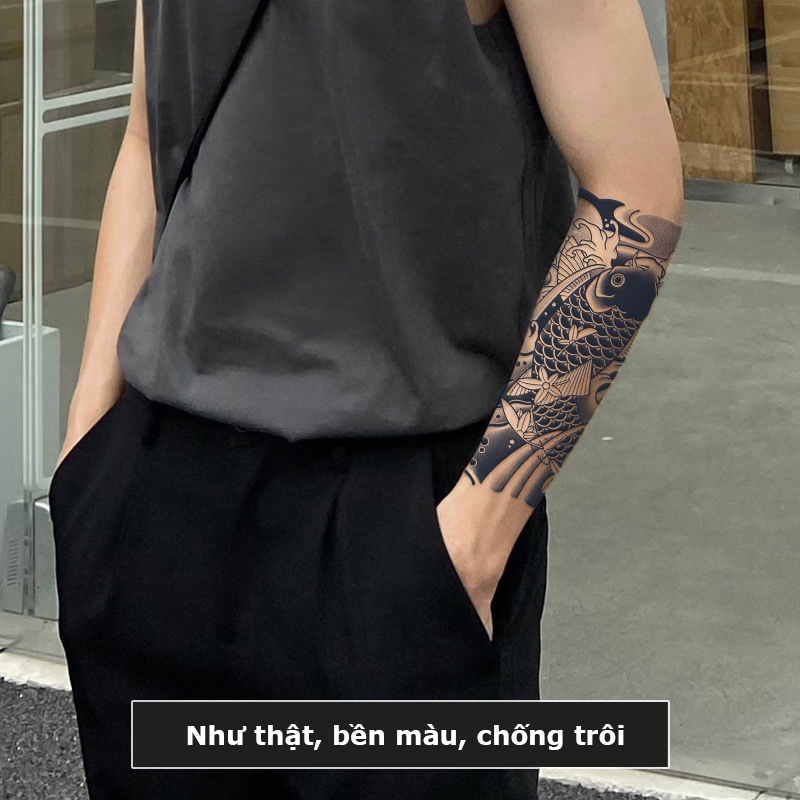 Hy-007 รอยสักชั ่ วคราวกันน ้ ําพร ้ อมปลาคาร ์ พสติ ๊ กเกอร ์ รอยสัก 15 วันสวยงาม | Shopee Thailand