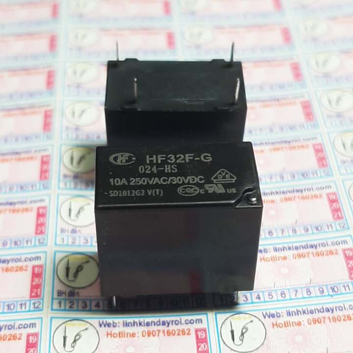 รีเลย์ JZC/HF32F 24-HS-(10A) HF32F-G-024-HS คอยล์ 24V โหลด 250VAC 10A ขนาด 10x15x18mm | Shopee ...