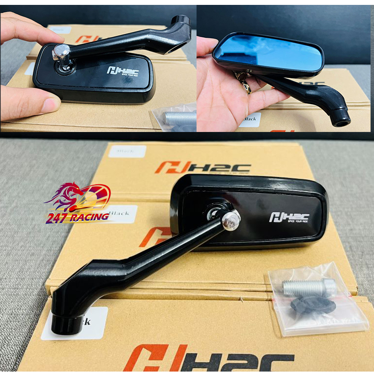 ถูกสุดๆ H2C กระจกมองหลังกระจกสี่เหลี่ยมหล่ออลูมิเนียมติดตั้งบน Sirius ...